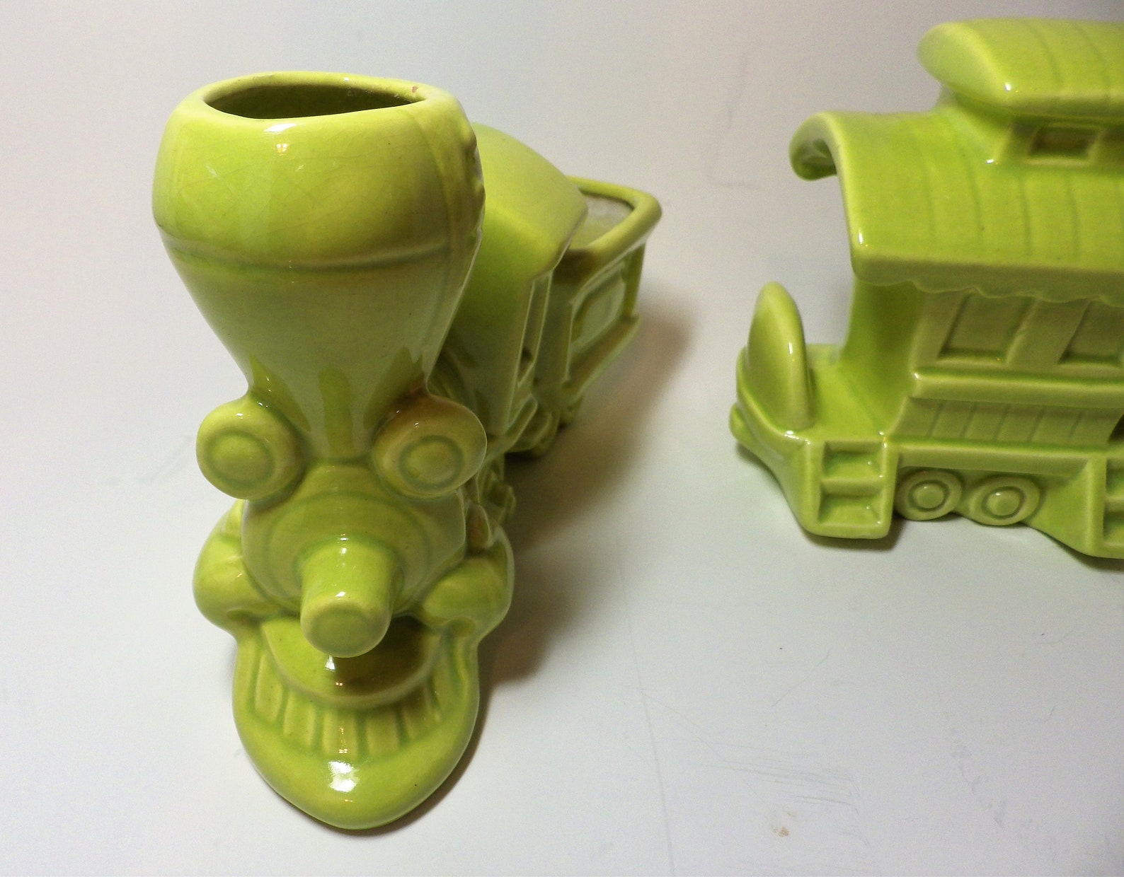 1960s Vintage USA Pottery Train Planter Engine and Caboose - Etsy