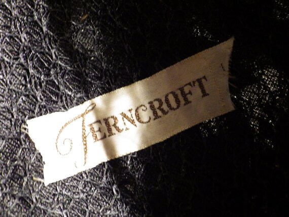 1960s Vintage Hat Ferncroft Black Feathers with White… - Gem