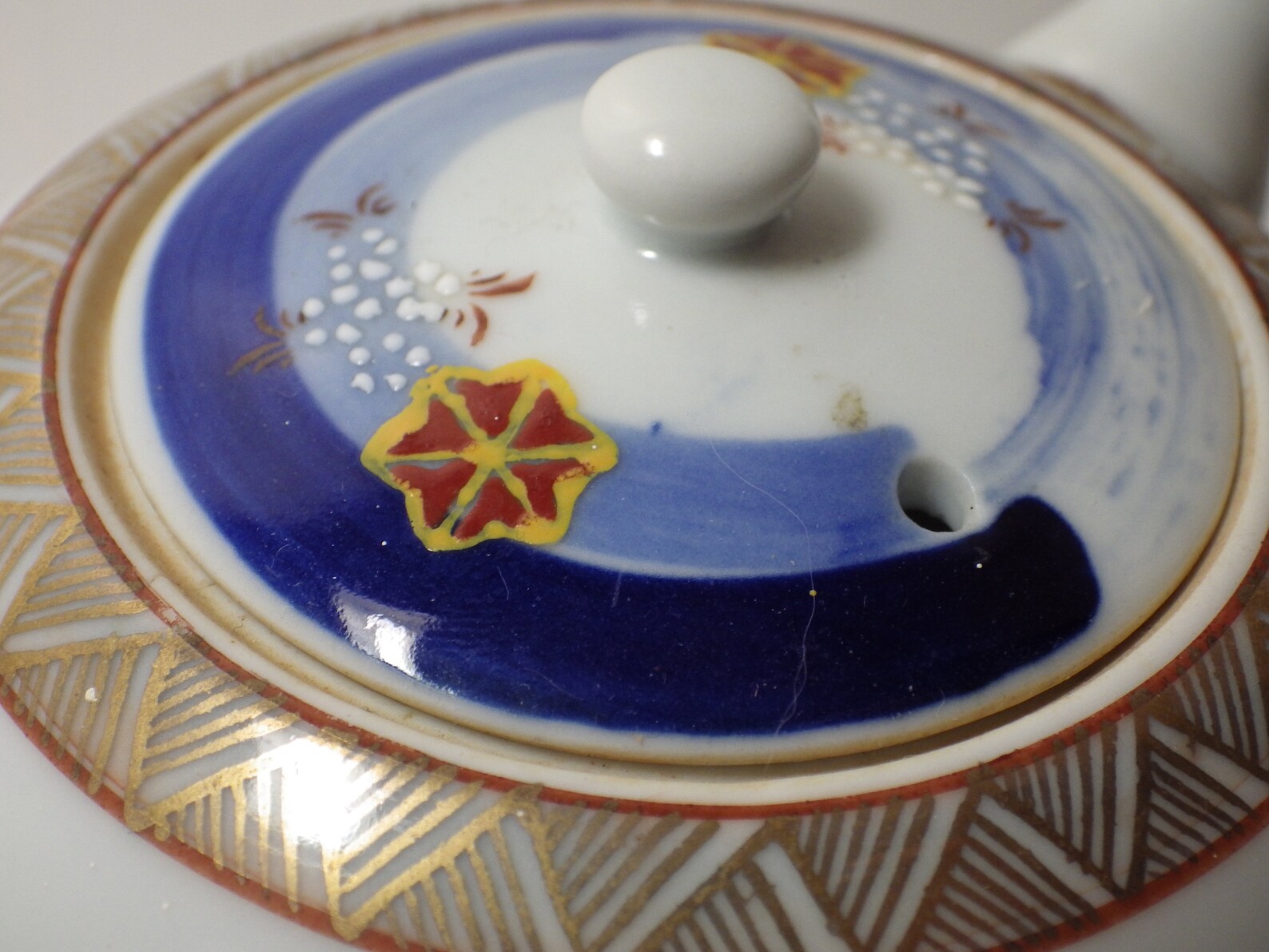 Vintage Japanese Tea Pot for One Hand Painted Porcelain Blue | Etsy