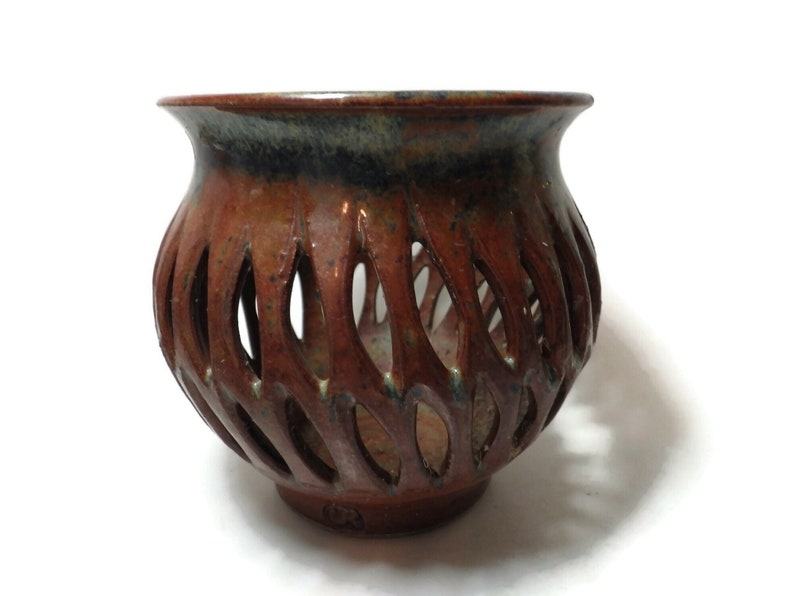 Possible George Rector Studio Pottery Candle Lamp Signed - Etsy