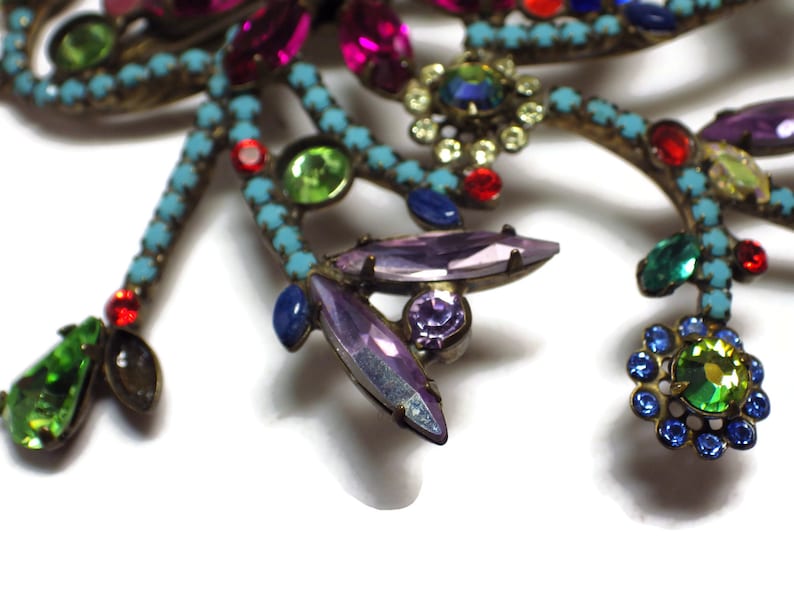 Vintage Sorrelli/ Brooch/ Pin/ Large Floral/ Multi Color | Etsy