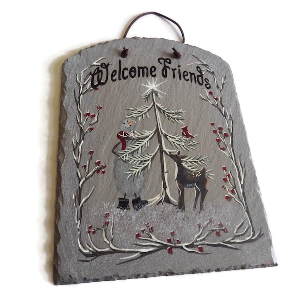 Slate Welcome Sign - Etsy