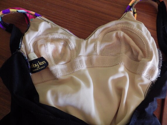 1990s Vintage Bathing Suit Swimsuit Robby Len Swim Fa… - Gem