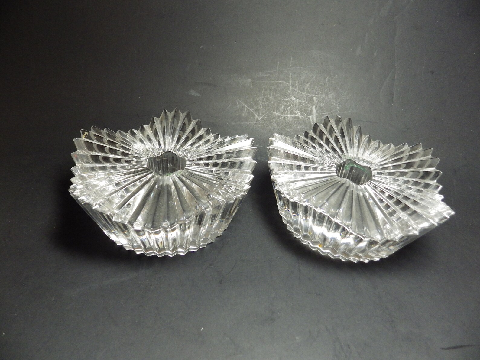 Vintage MIKASA MOTION Austrian Crystal (2) Candle Holders Taper - Etsy