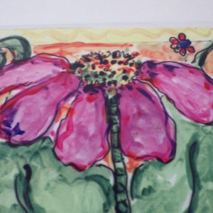 1980s Becca Boyd Speight Painted Tiles Flower Trivet - Etsy