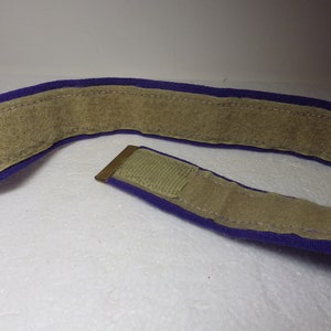 1970s Vintage Belt Braided Beaded Purple Fabric Adjustable Hook and ...