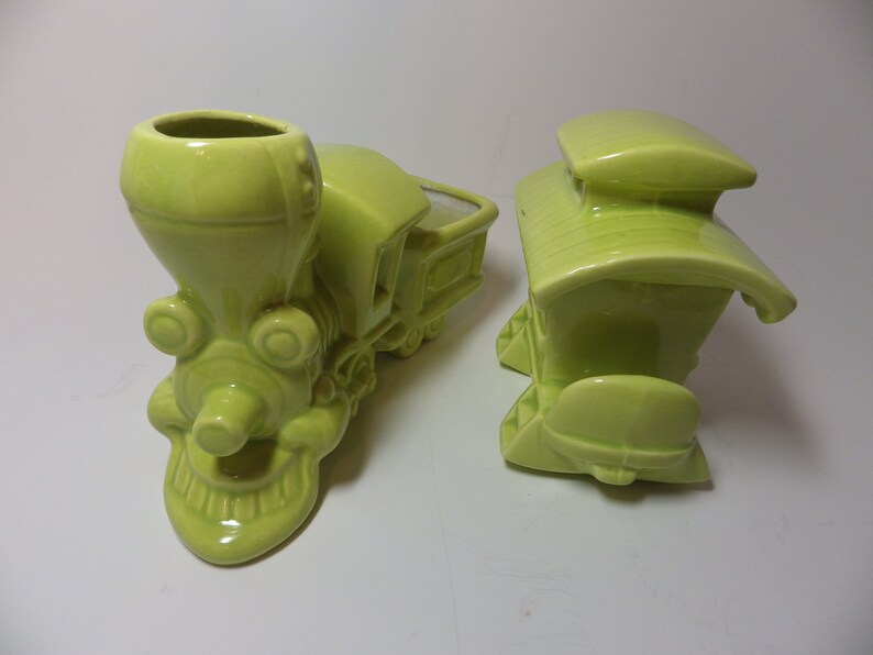 1960s Vintage USA Pottery Train Planter Engine and Caboose - Etsy