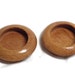 Two 2 Finger Pulls Sliding Cabinet Door Round Wood Danish Modern - Etsy