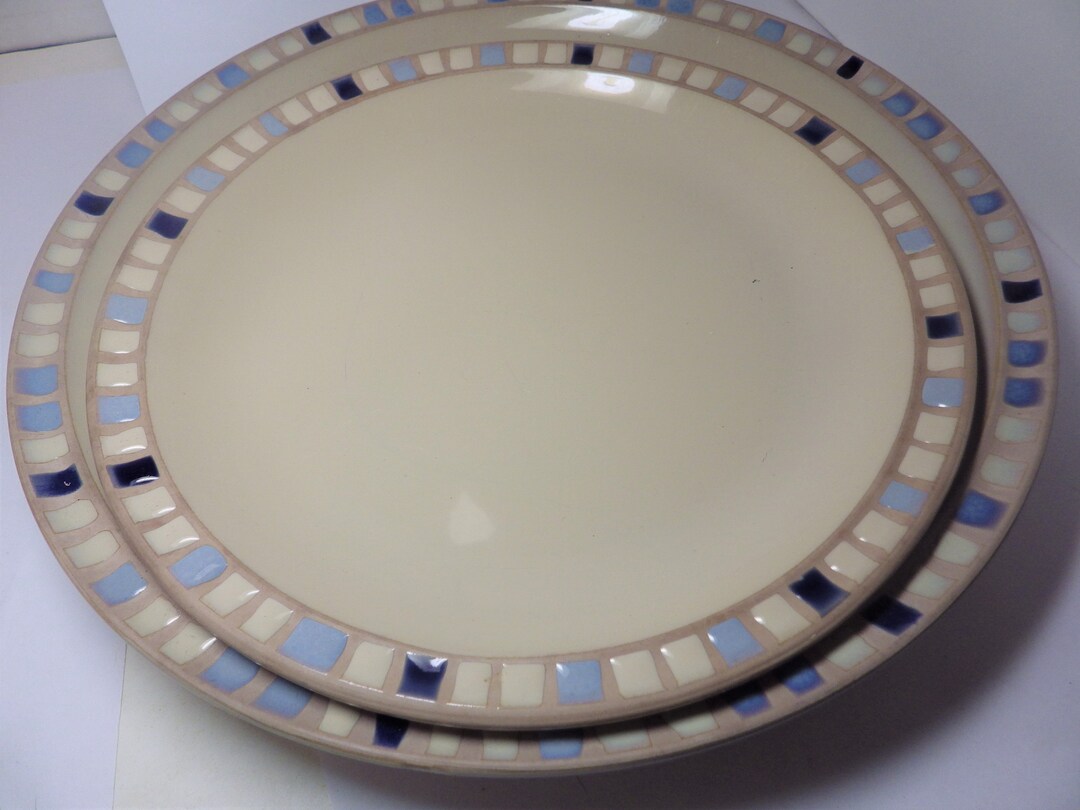 Vintage (2) DANSK COMPASS Blue Dinner Plate/ Salad Plate - Etsy