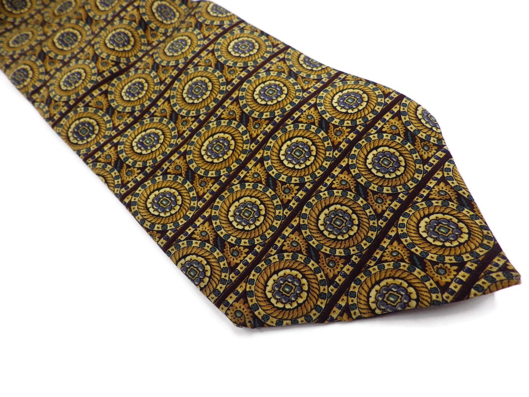 Vintage Silk Tie/ Metropolitan Museum of Art/maroon/ Gold/ Blue - Etsy