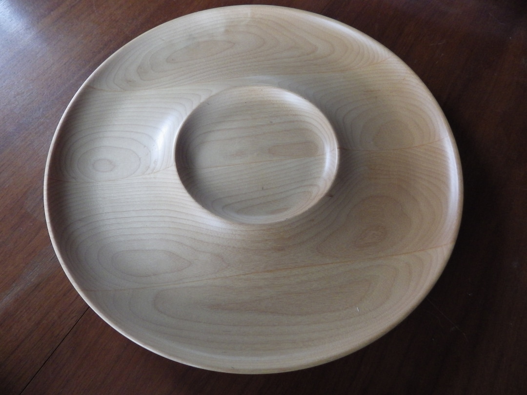 Vintage Woodbury Woodenware/ Chip & Dip/maple Wood/ Made in Vermont - Etsy