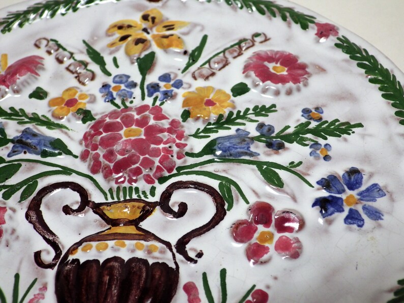 1980s Vintage Tile Redware Majolica Faience White Tin Glazed | Etsy