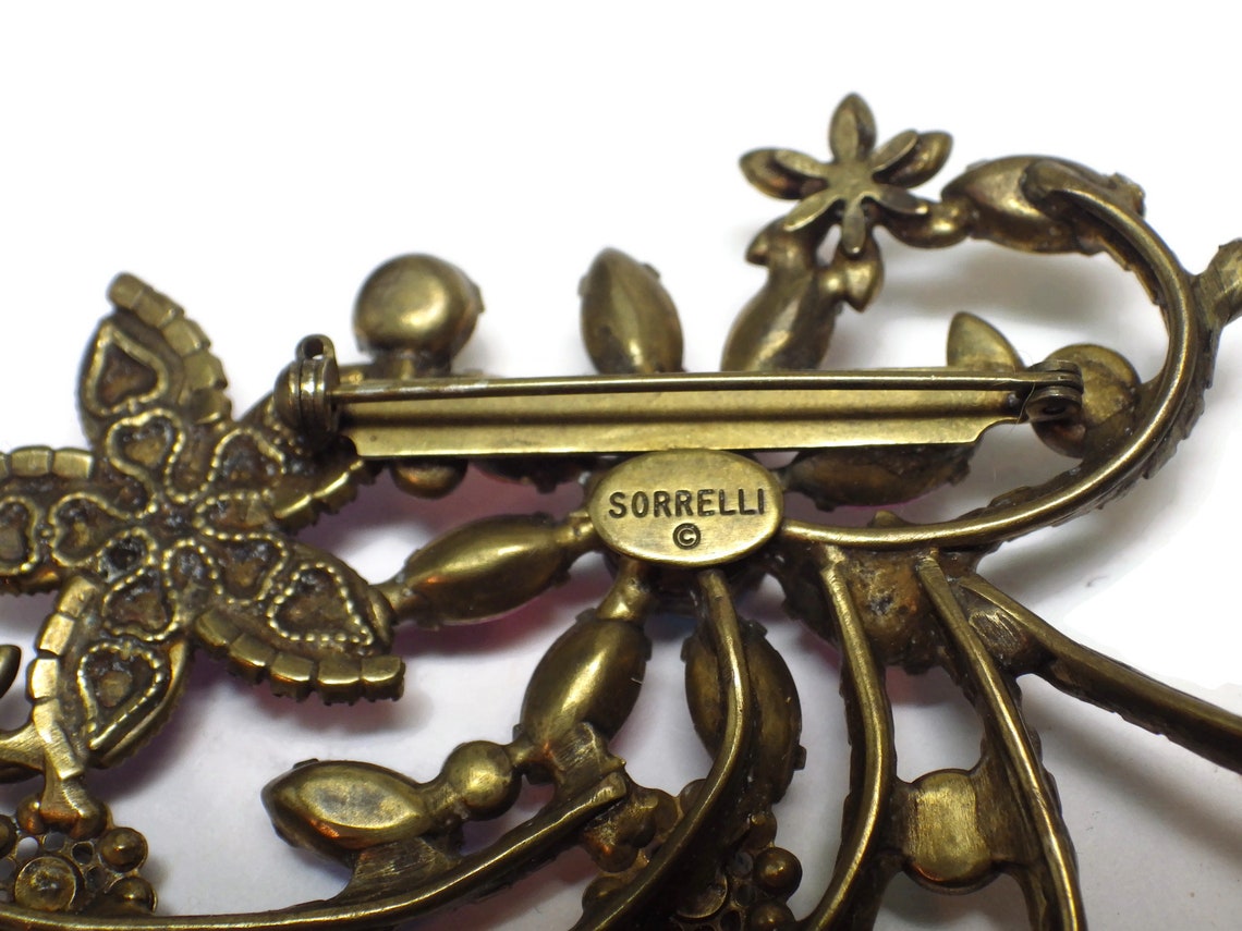 Vintage Sorrelli/ Brooch/ Pin/ Large Floral/ Multi Color | Etsy