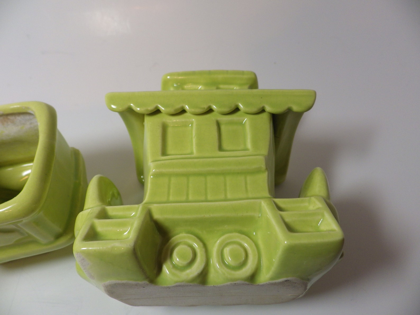 1960s Vintage USA Pottery Train Planter Engine and Caboose - Etsy