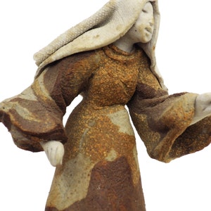 Early S T Buonaiuto Pottery Figure/ Nun/clay/ Signed/ Dated 1987 - Etsy