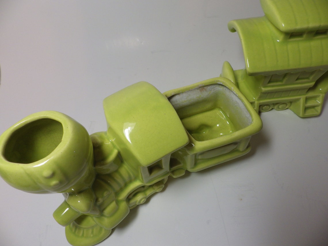 1960s Vintage USA Pottery Train Planter Engine and Caboose | Etsy