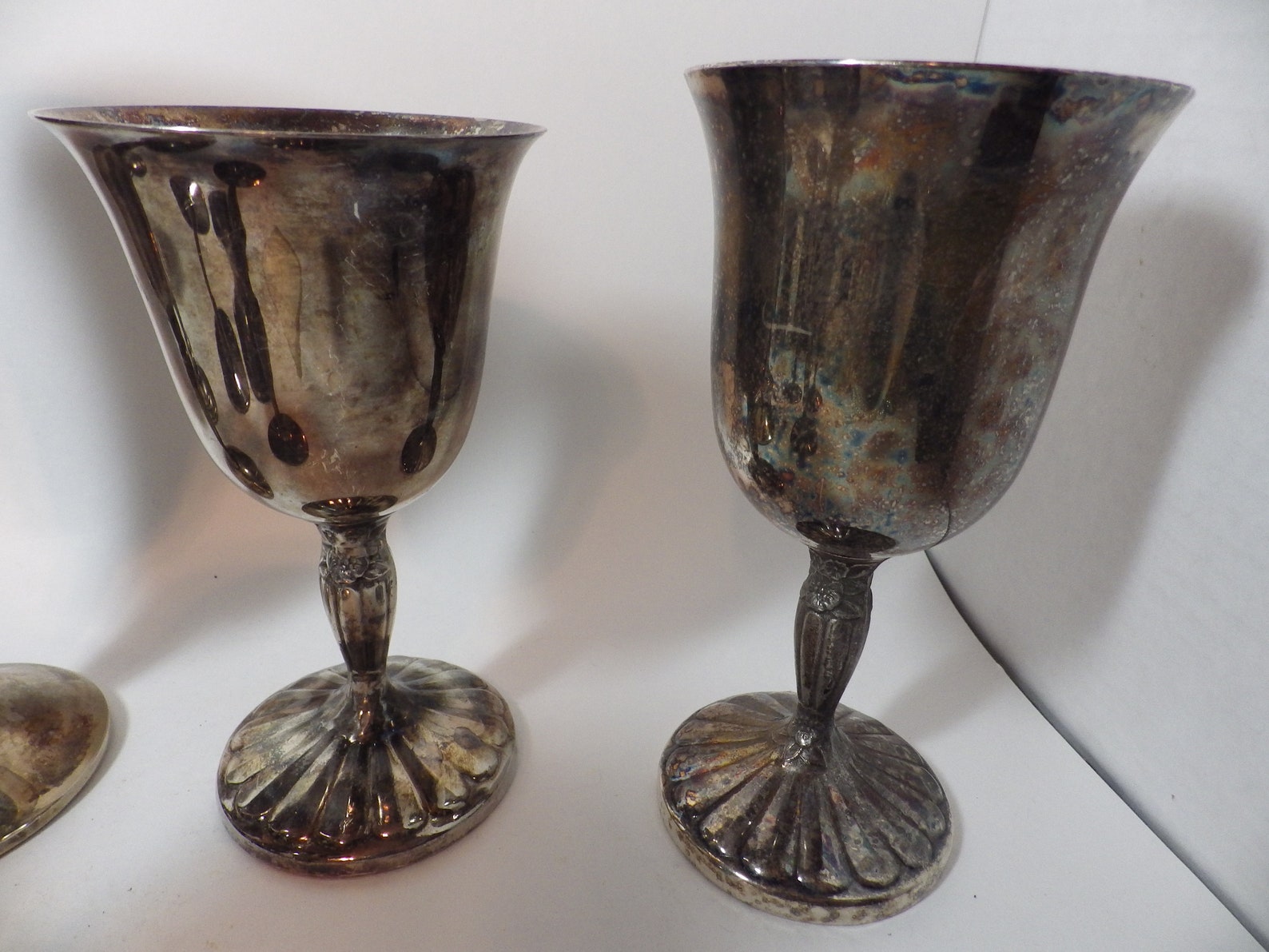 7 Vintage Silver Plated Goblets International Silver Spain Italy ...