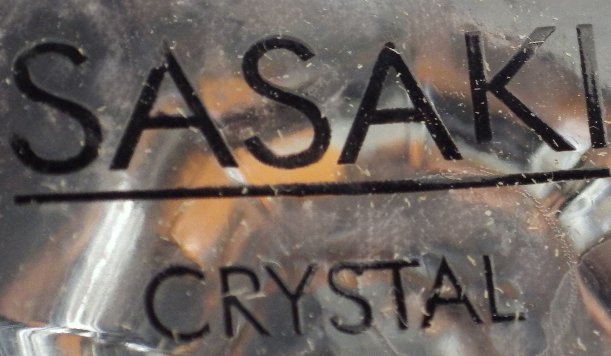 Two (2) SASAKI CRYSTAL / Caren Pattern/ Vertical Cuts/ Wine Glass - Etsy