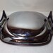 1950s Vintage Footed Cocktail Tray Chrome With Bakelite Feet Mid ...