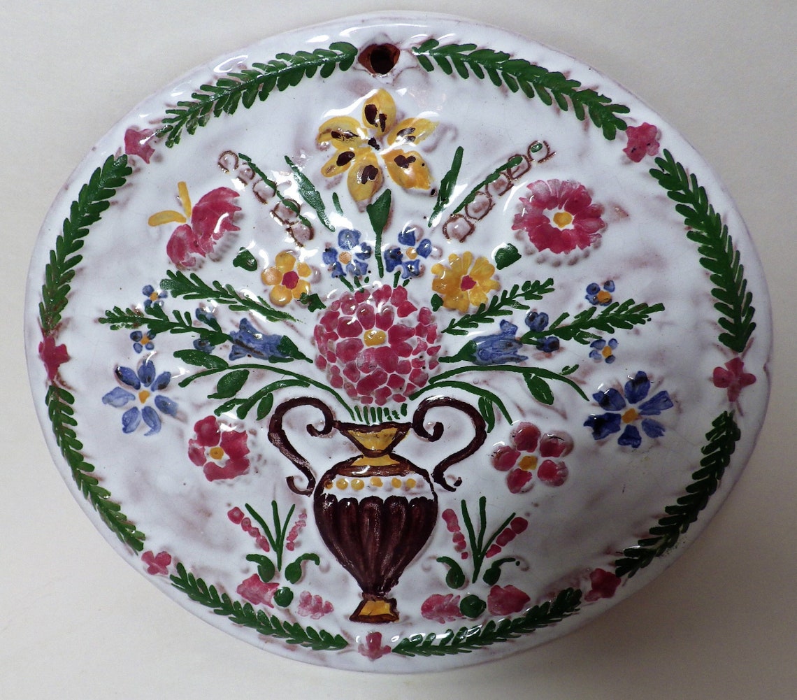 1980s Vintage Tile Redware Majolica Faience White Tin Glazed | Etsy