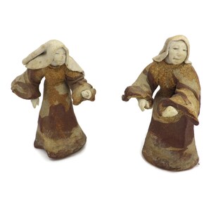 Early S T Buonaiuto Pottery Figure/ Nun/clay/ Signed/ Dated 1987 - Etsy