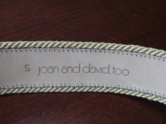 1990s Vintage Joan and David Too Belt Calfskin Leathe… - Gem