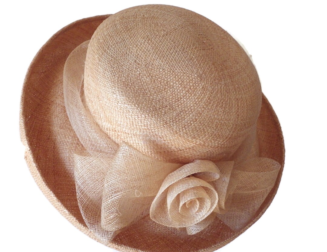 Vintage BETMAR Straw Hat/ Natural Color/ Upturned Edge/ 22" Large - Etsy