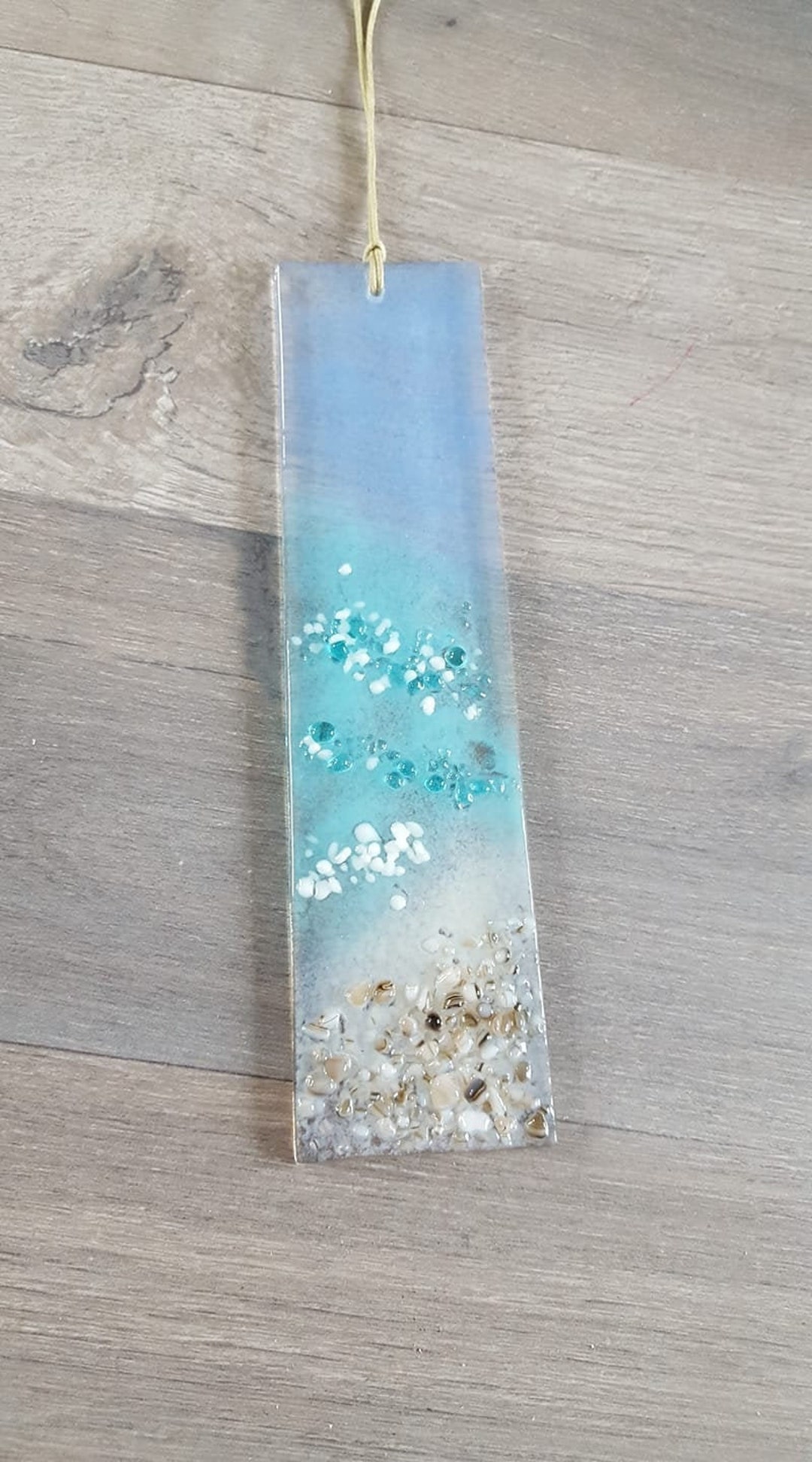 Coastal Wall Art, Beach Art, Fused Glass, Seaside Suncatcher, Fused ...