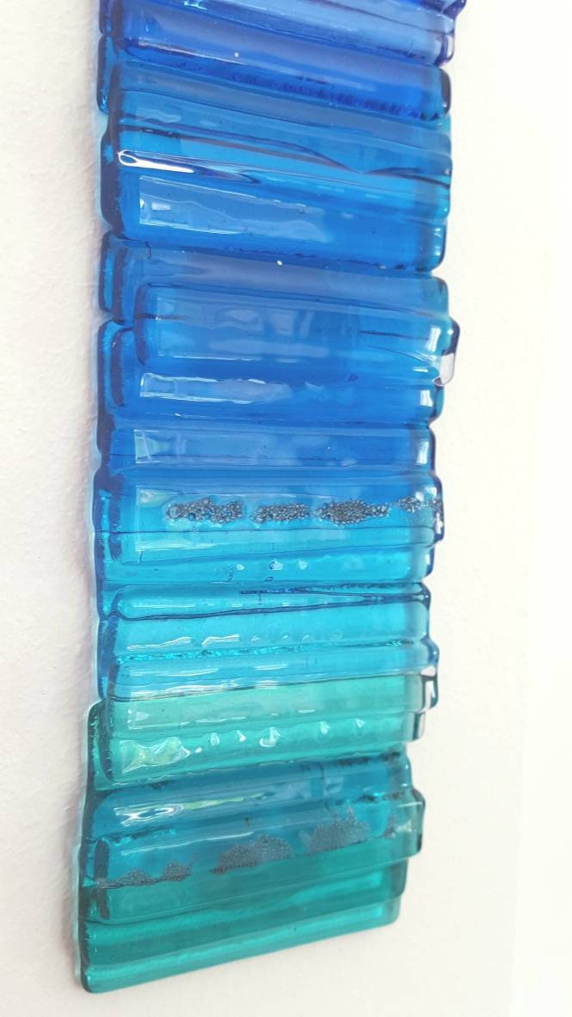 Fused Glass Ocean Wall Art Beach Art Contemporary Ocean - Etsy