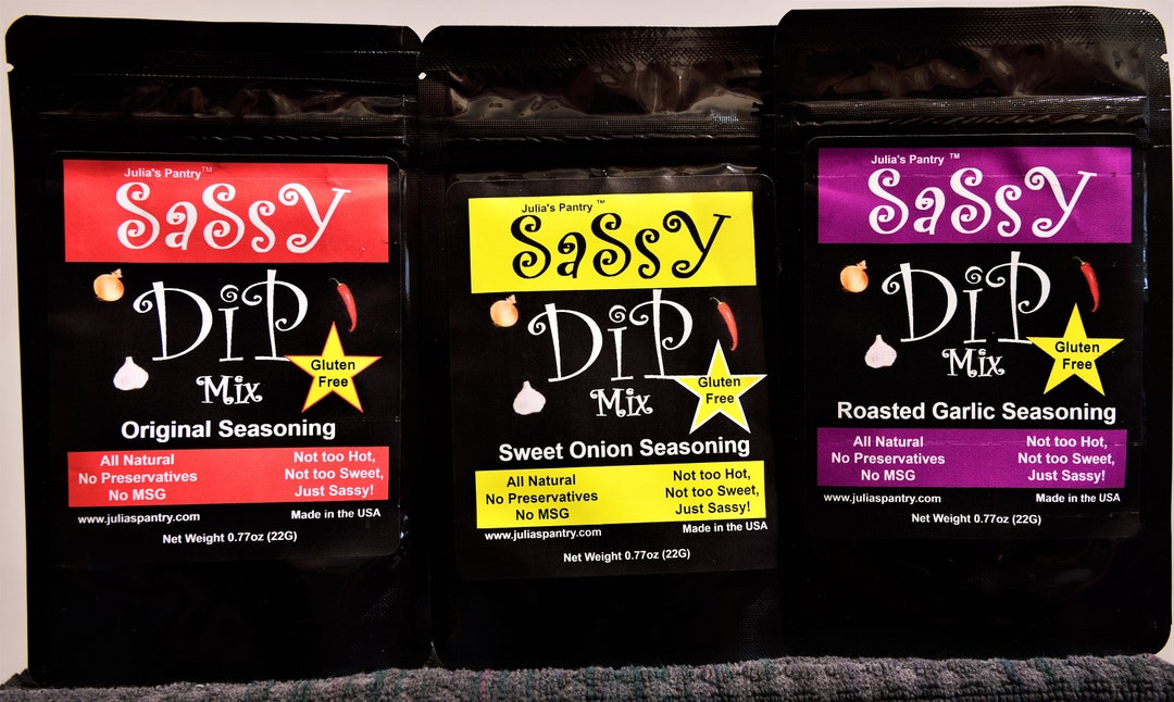 Number 1 Best Selling Gourmet Dip Mix Trio, Sassy Original, Roasted ...