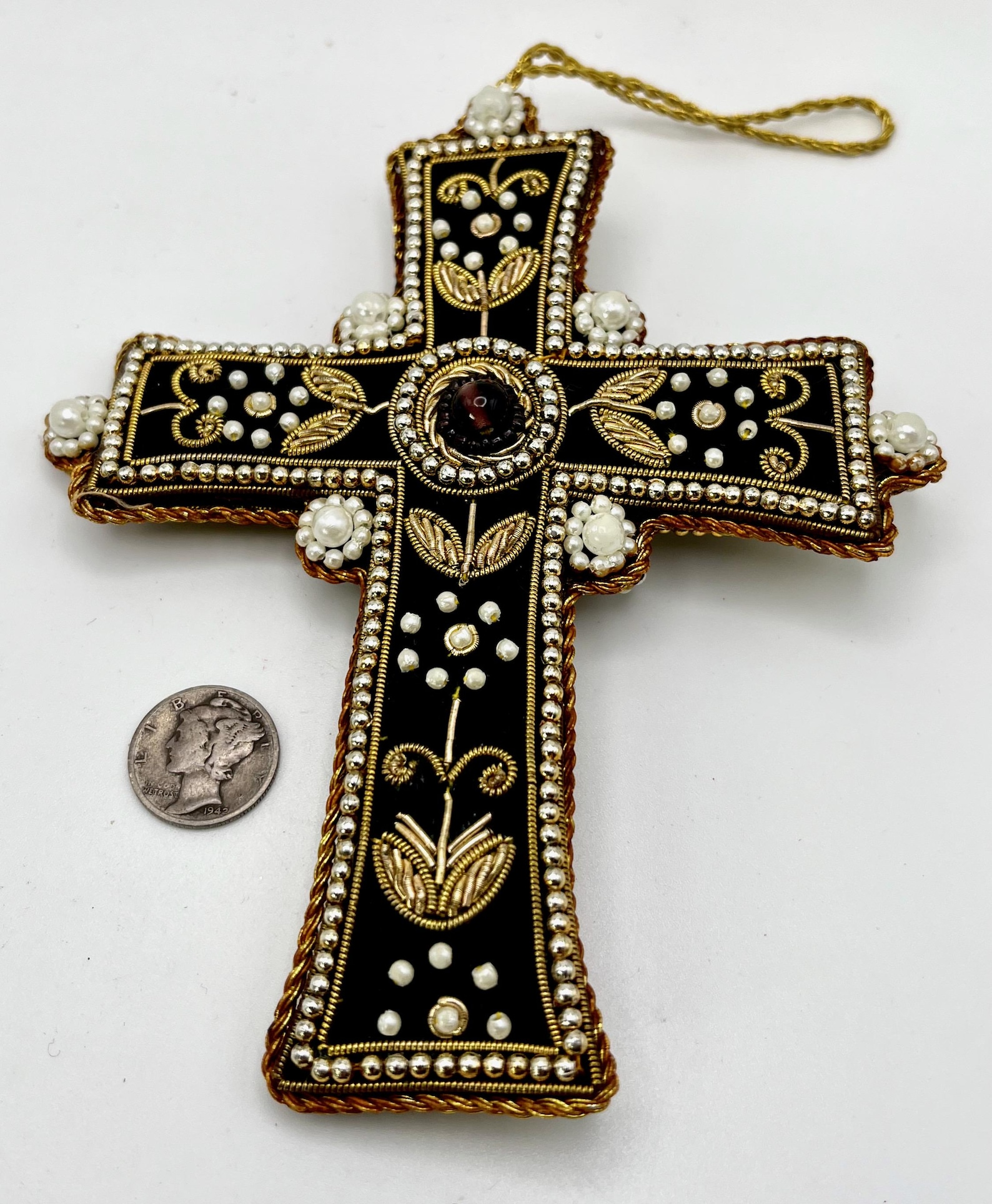 Embellished Crucifix Cross One of a Kind Handmade Crucifix Wall Cross ...