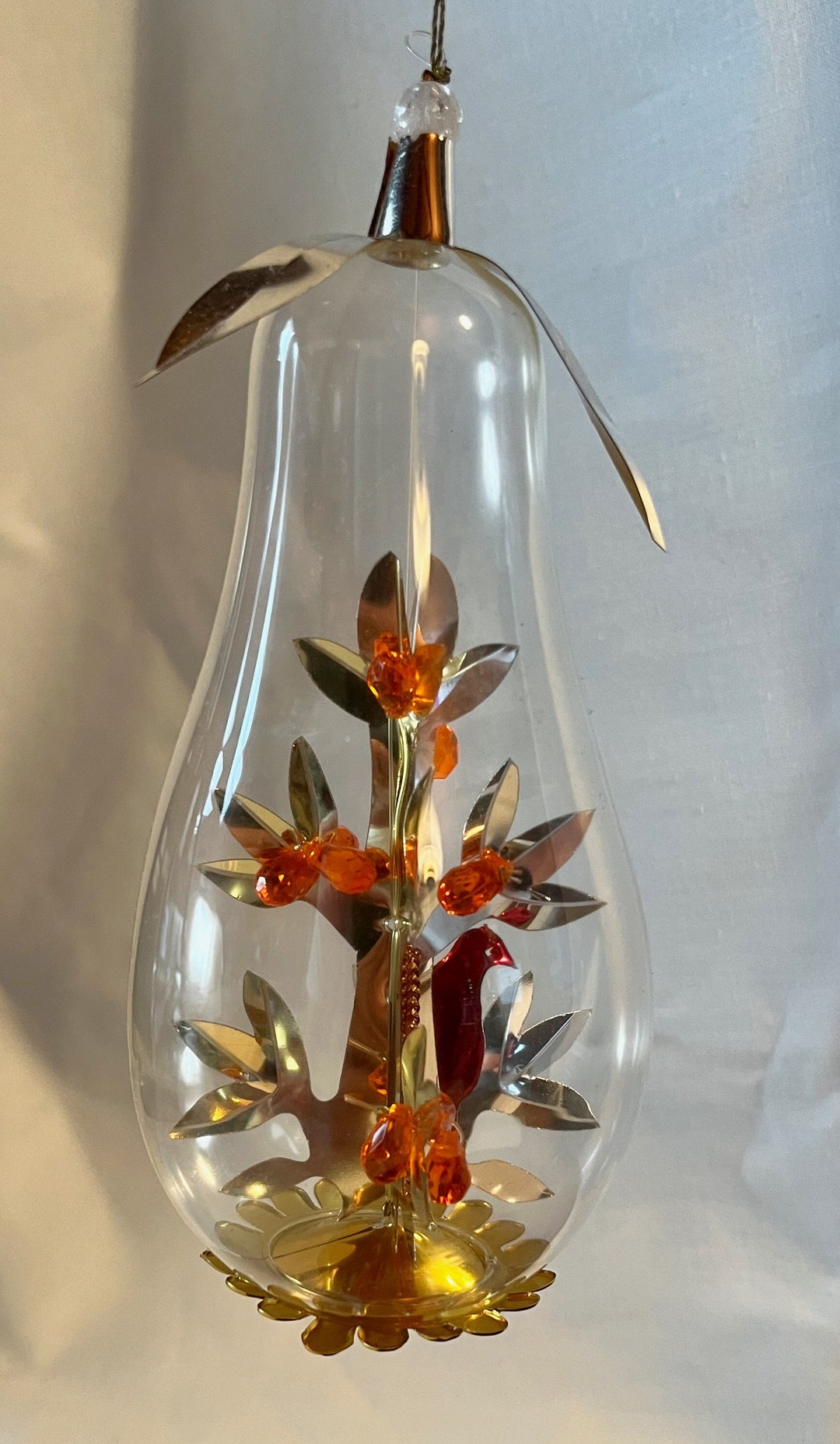 Vintage West German RESL LENZ Glass Christmas Tree Ornament in - Etsy