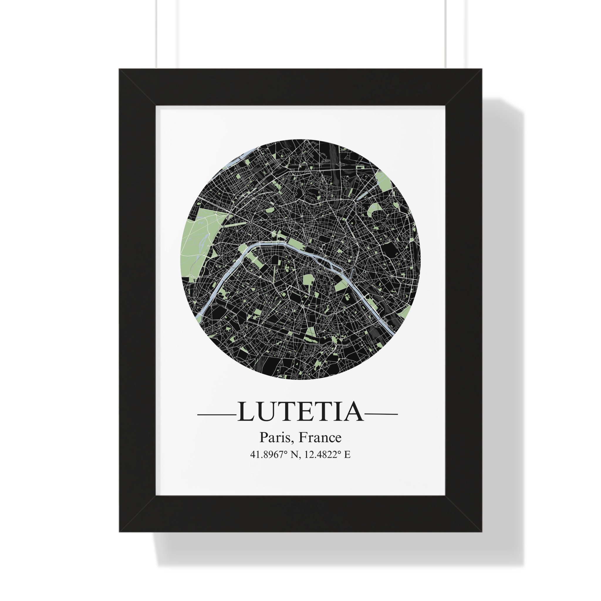 City Map - Lutetia ( Paris ) - Etsy