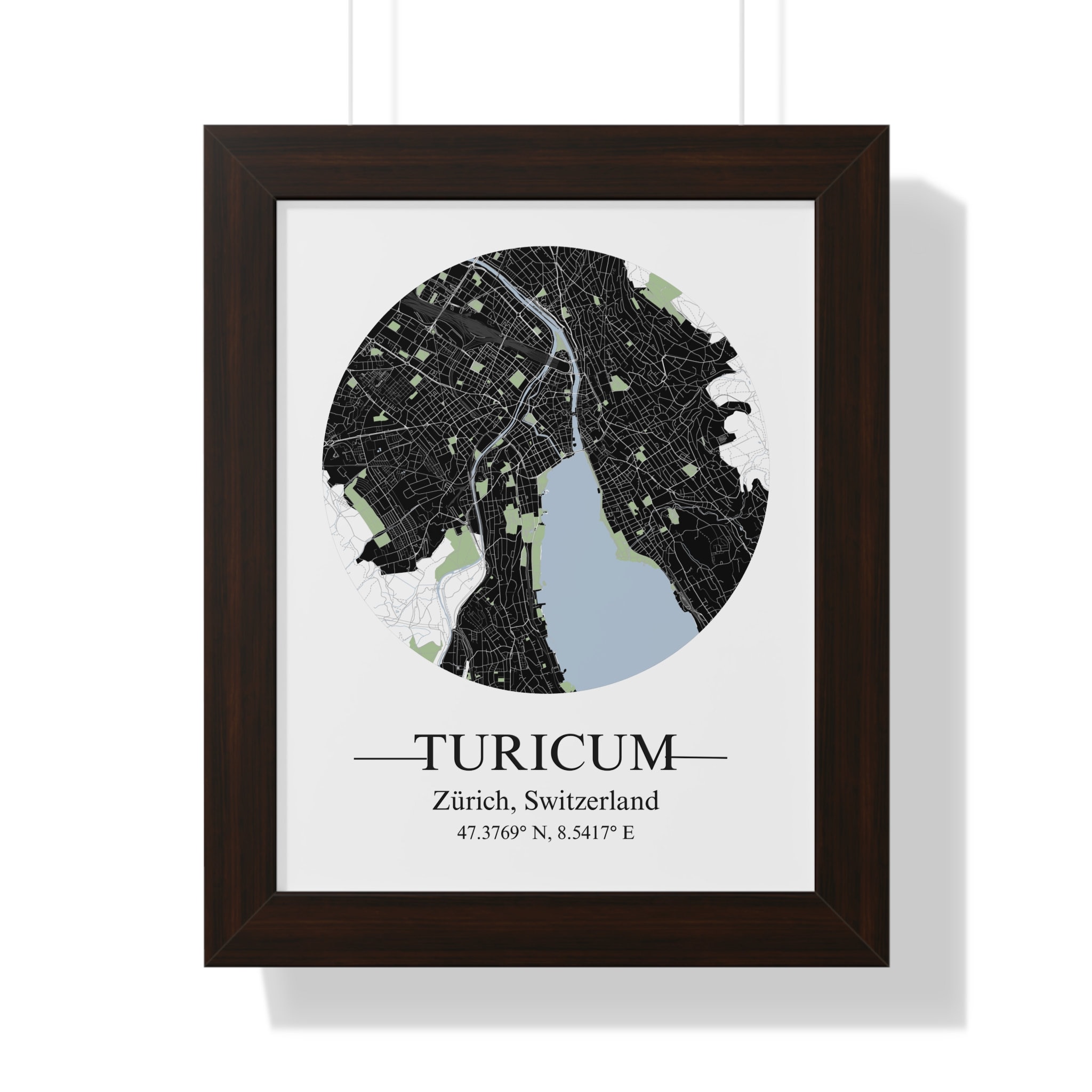 City Map - Turicum ( Zürich ) - Etsy