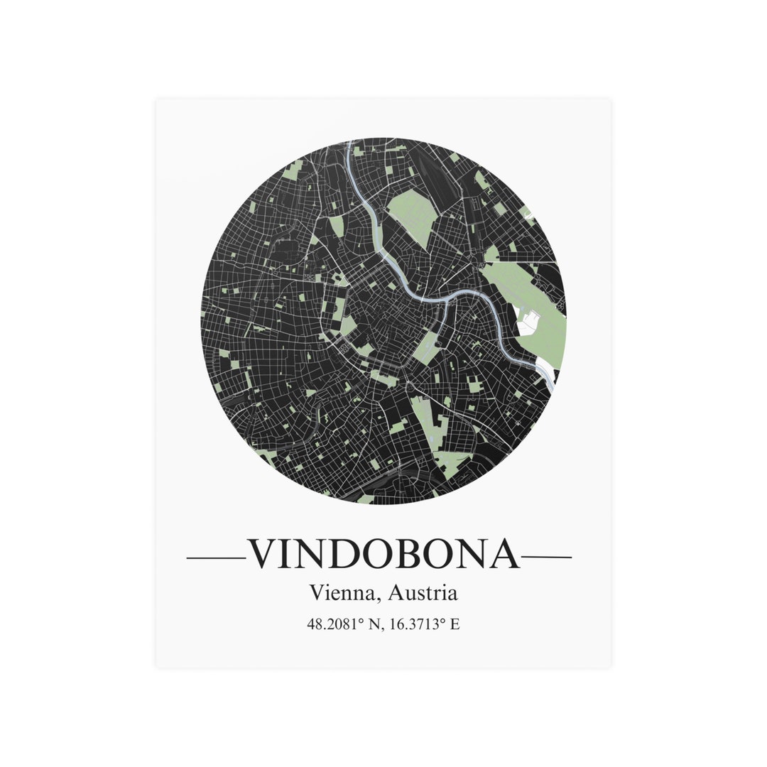 City Map - Vindobona ( Vienna ) - Etsy