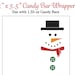 Snowman Candy Bar Wrappers - Printable Snowmen Candy Wrappers ...