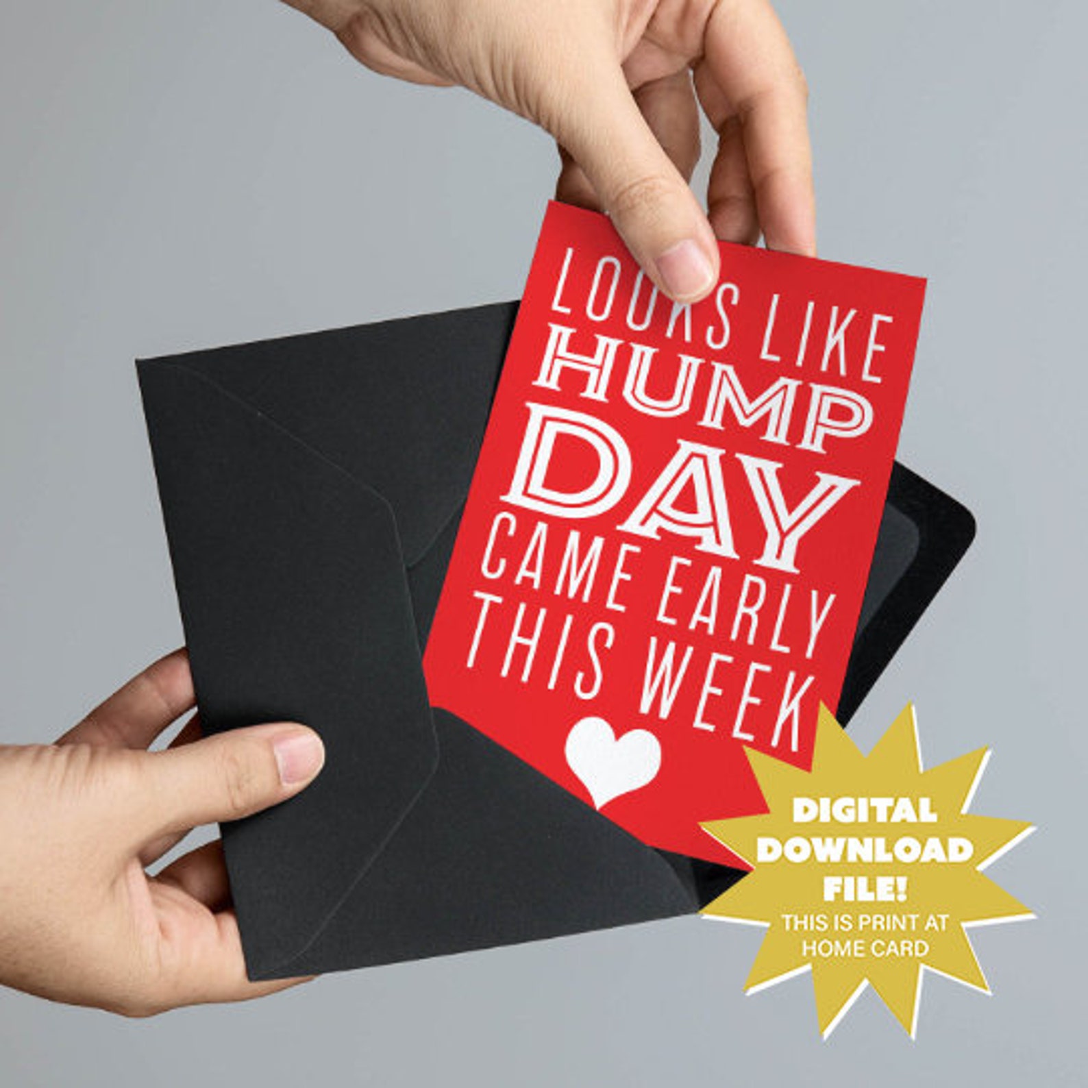 Hump Day Came Early Printable Valentine's Day or - Etsy