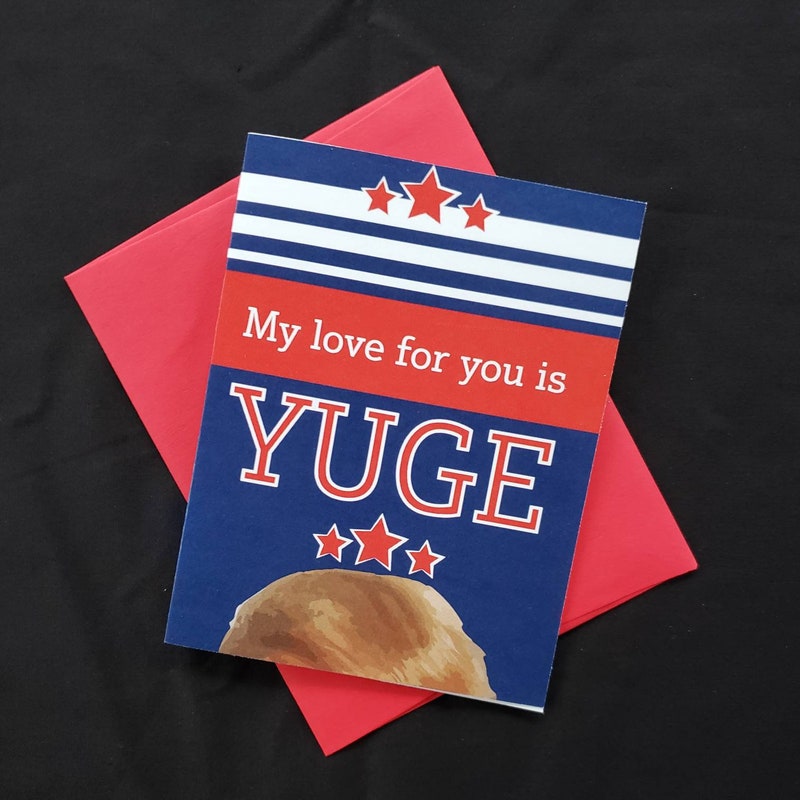 Valentines Day Card President Trump - Etsy