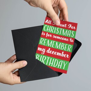 All I Want is for Someone to Remember My December Birthday Card - Funny ...