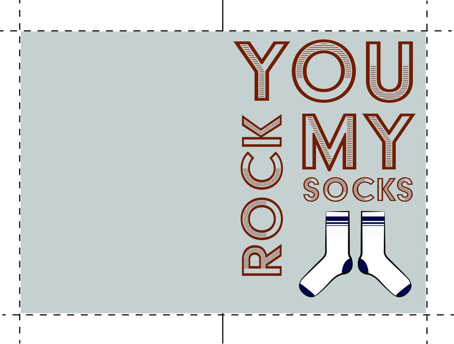 You Rock My Socks Printable Valentine's Day Anniversary | Etsy