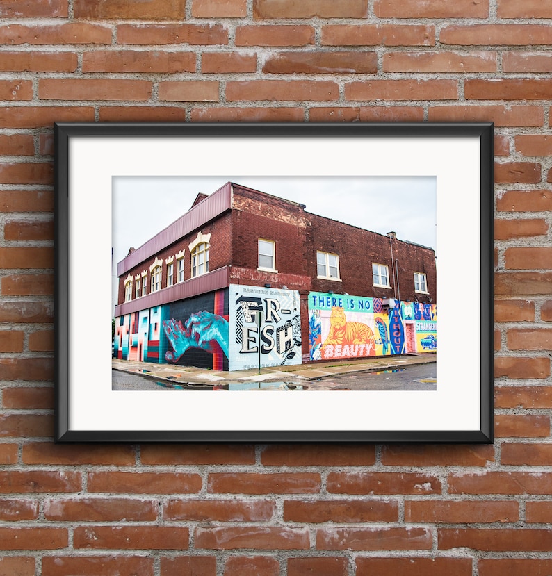 Detroit Eastern Market Street Corner Urban Art Print - Downtown Detroit ...