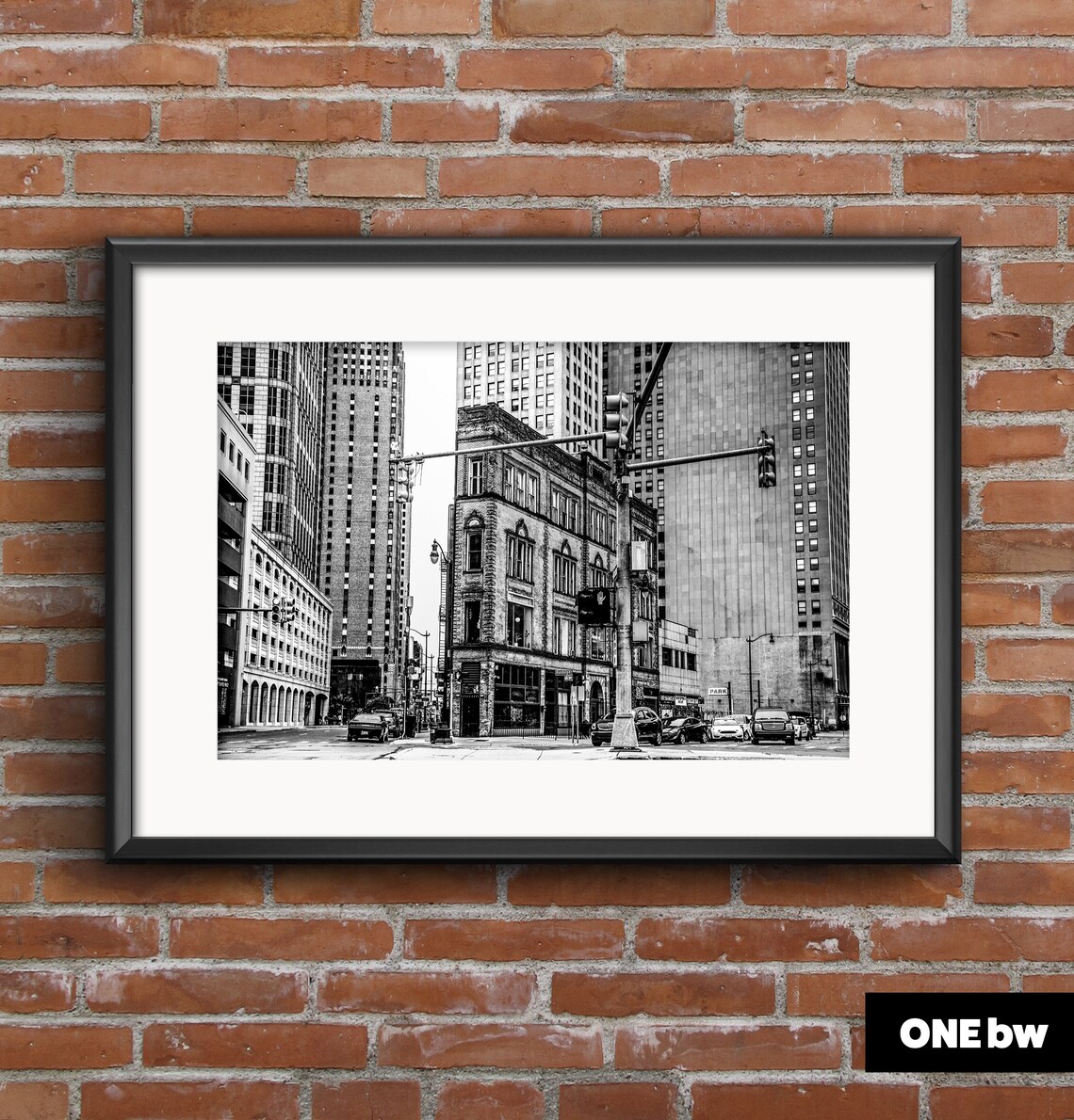 Detroit Street Corner Urban Art Print - Downtown Detroit City Poster ...