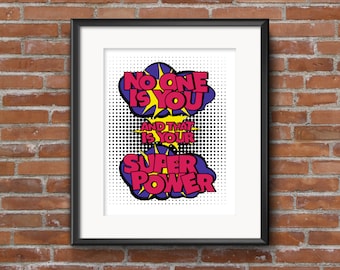 No One is You and That is Your Super Power Pink | Etsy