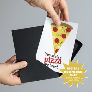 You Stole a Pizza My Heart Printable Valentine's Day or Anniversary ...