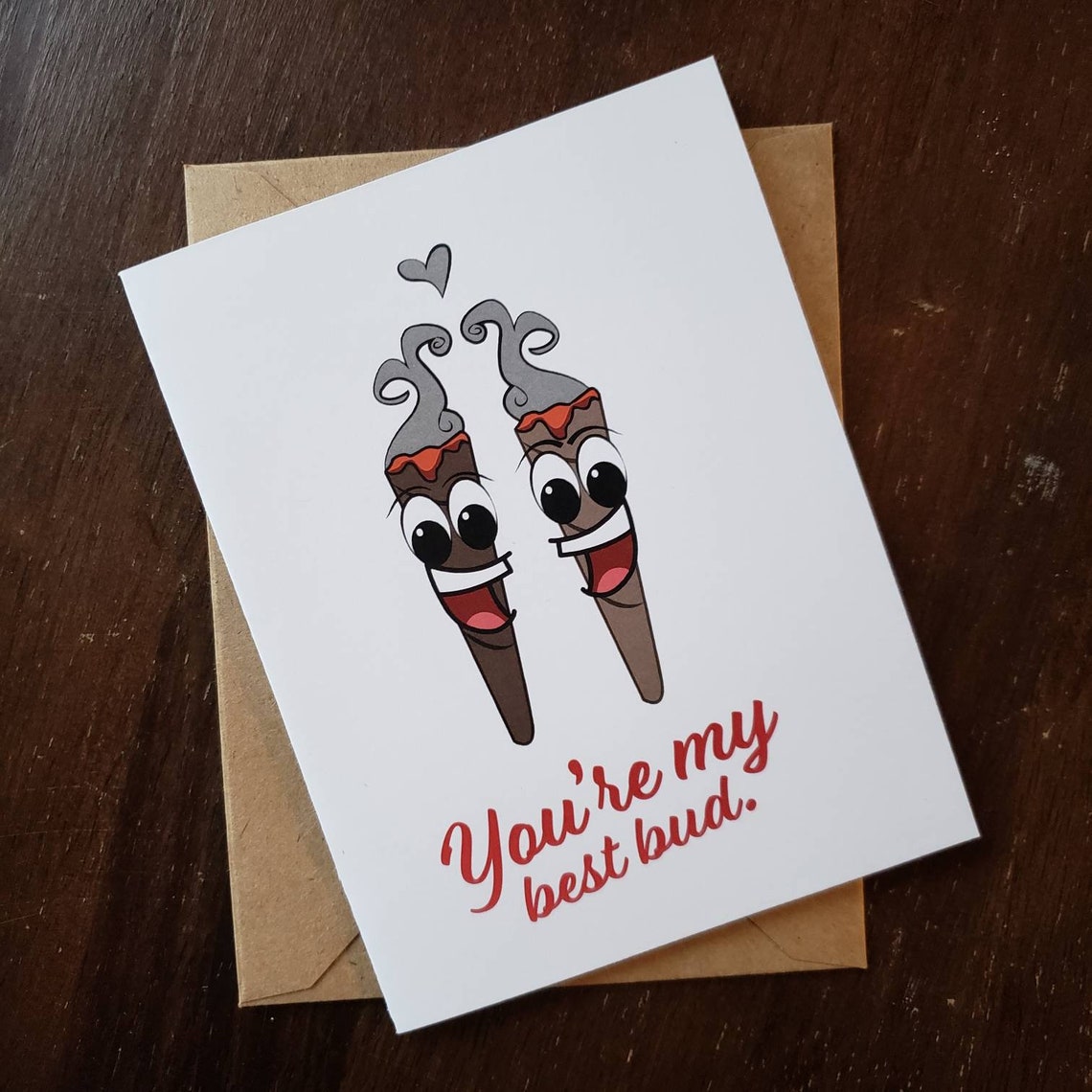You're My Best Bud Valentine's Day or Friends Card - Etsy