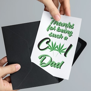Cool Dad Weed Father's Day Card Digital Download Funny and ...