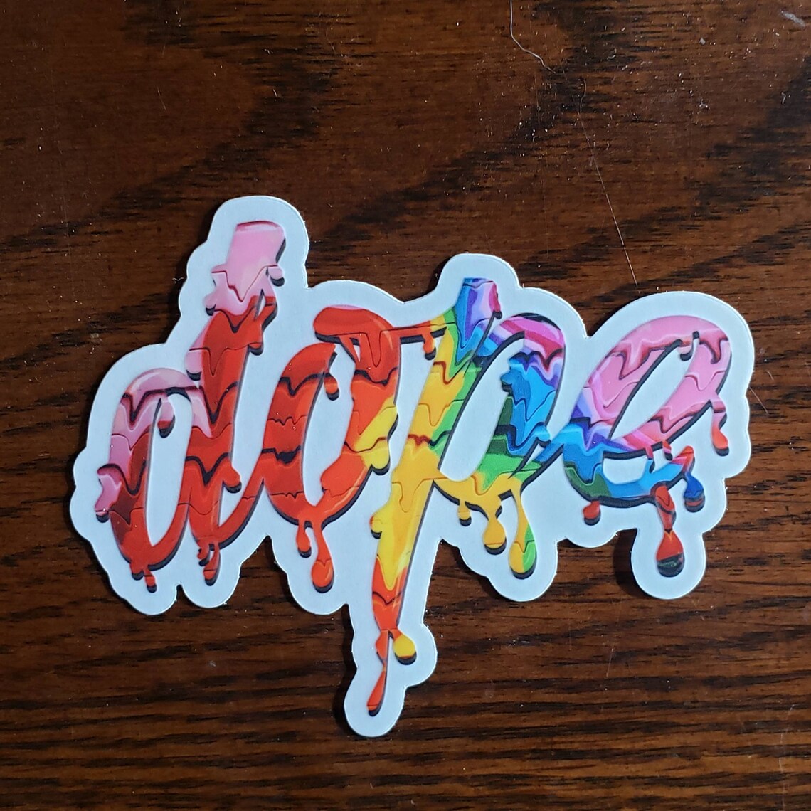 Dope Dripping Rainbow Trippy Decal Psychadelic Stoner Gift - Etsy