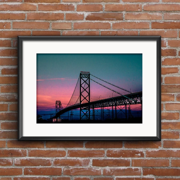 Ambassador Bridge Art - Etsy