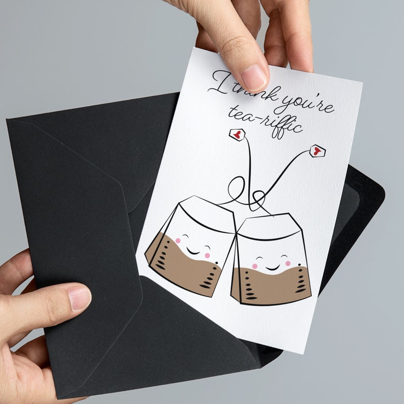 You Are Tea-riffic Printable Greeting Birthday Anniversary - Etsy