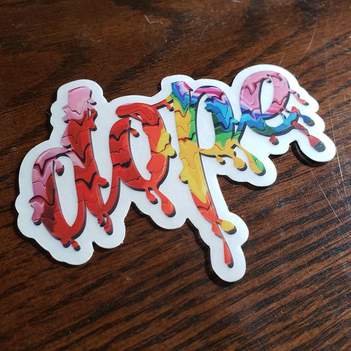Dope Dripping Rainbow Trippy Decal Psychadelic Stoner Gift - Etsy